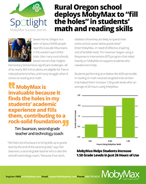 MobyMax Success Stories | Find and fix learning gaps